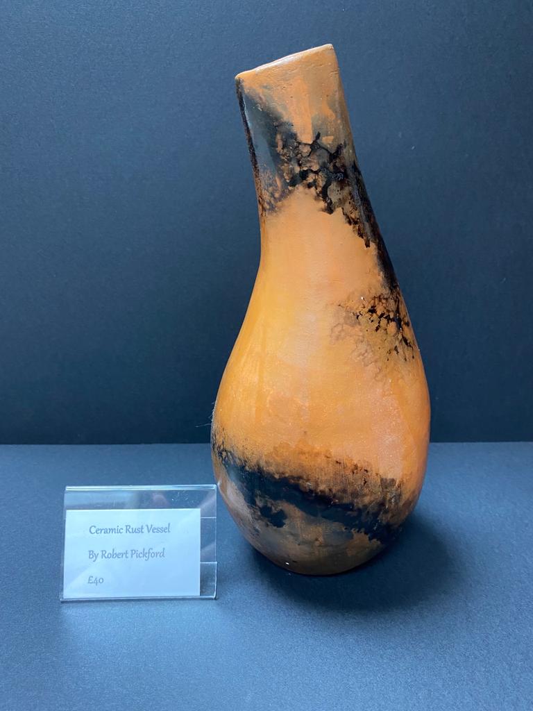 Ceramic Rust Vessel - Ceramic by Robert Pickford – Reeds Art and Framing